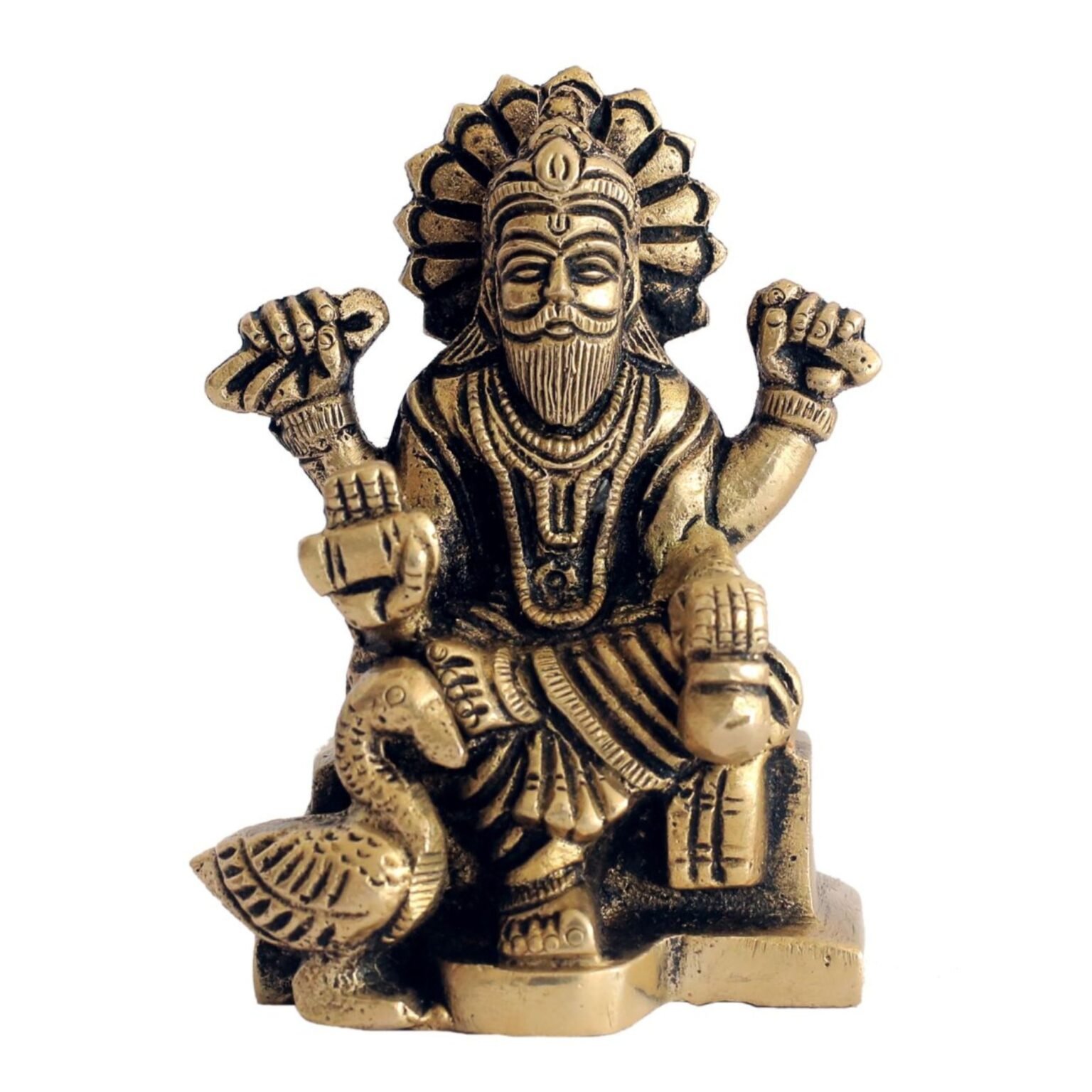 Buy Nilkanth Varni God Idol Brass For Collectible Handicraft Art By ...