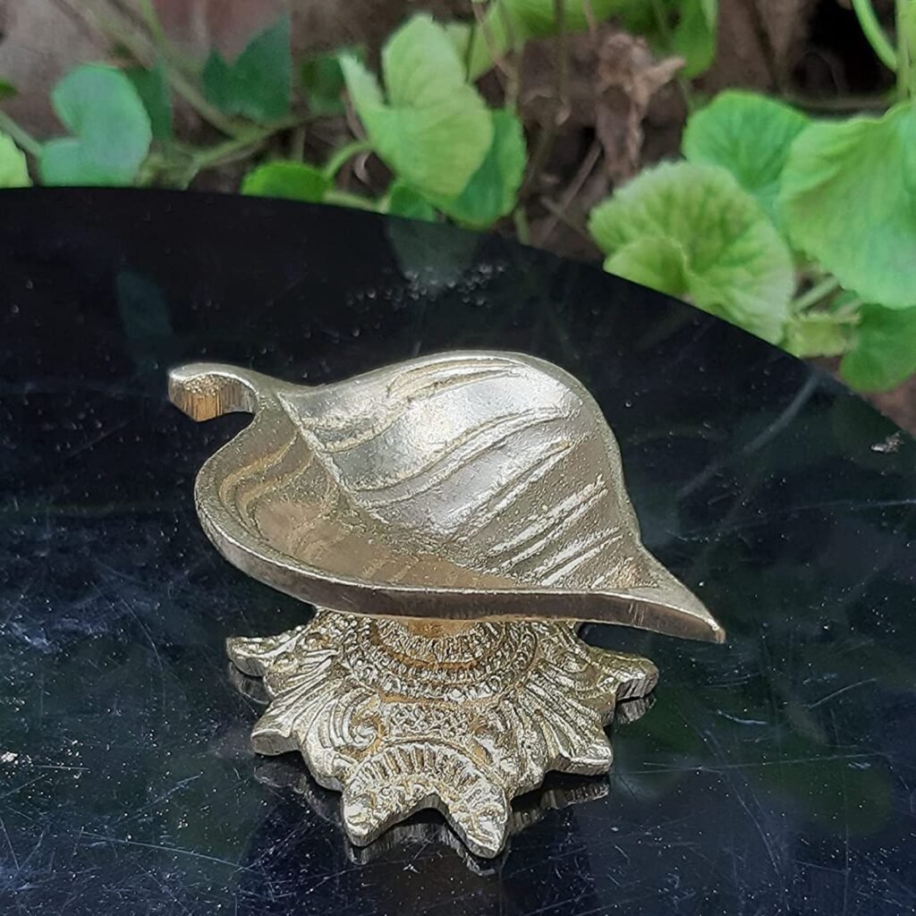 Buy Pan Shape Deepak Puja Mandir Temple Decor Collectible Handicraft ...