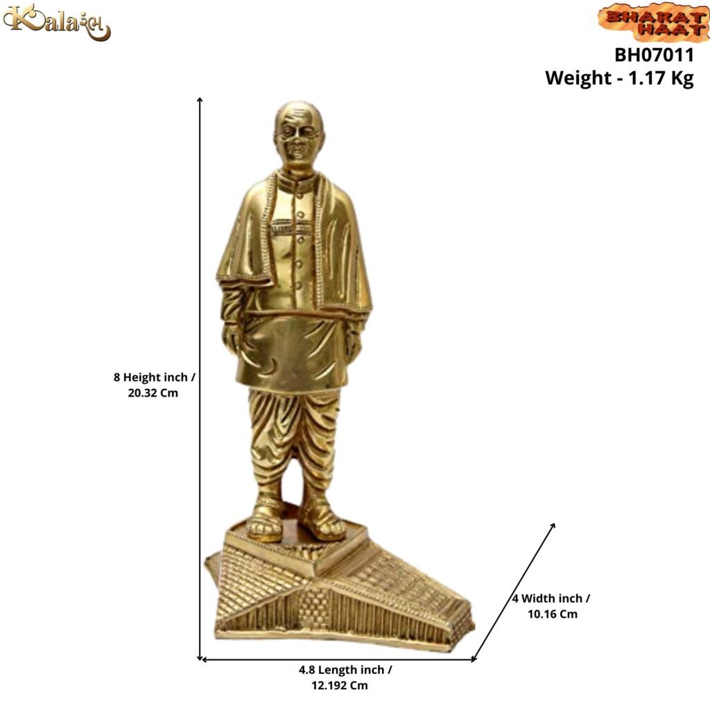 Buy Statue Of Unity Model (Sardar Patel) Brass For Handicraft Art By ...