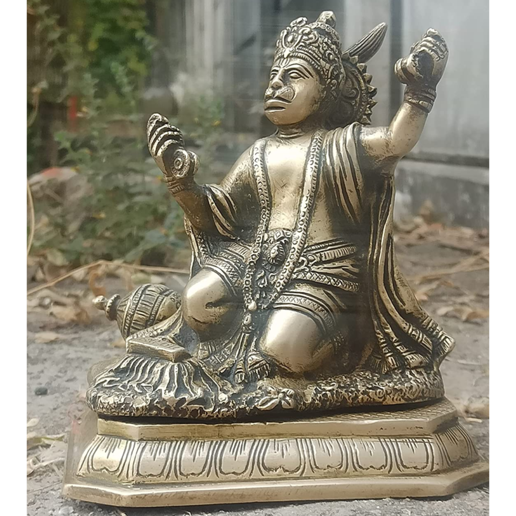 Buy Kirtan hanuman sitting big Handicraft Art KALARAMBH By BHARATHAAT ...