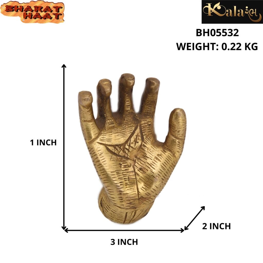 Buy Hand Shape Paper Weight Brass For Collectible Handicraft Art By ...