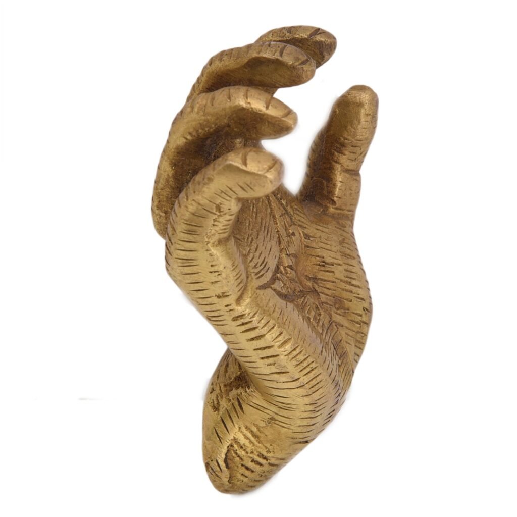 Buy Hand Shape Paper Weight Brass For Collectible Handicraft Art By ...
