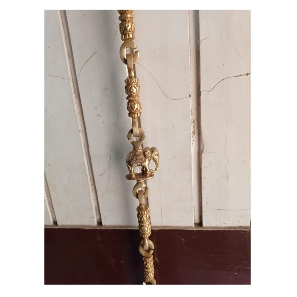 Buy Brass Elephant, Peacock, Horse Design Zula Chain Design for Home ...