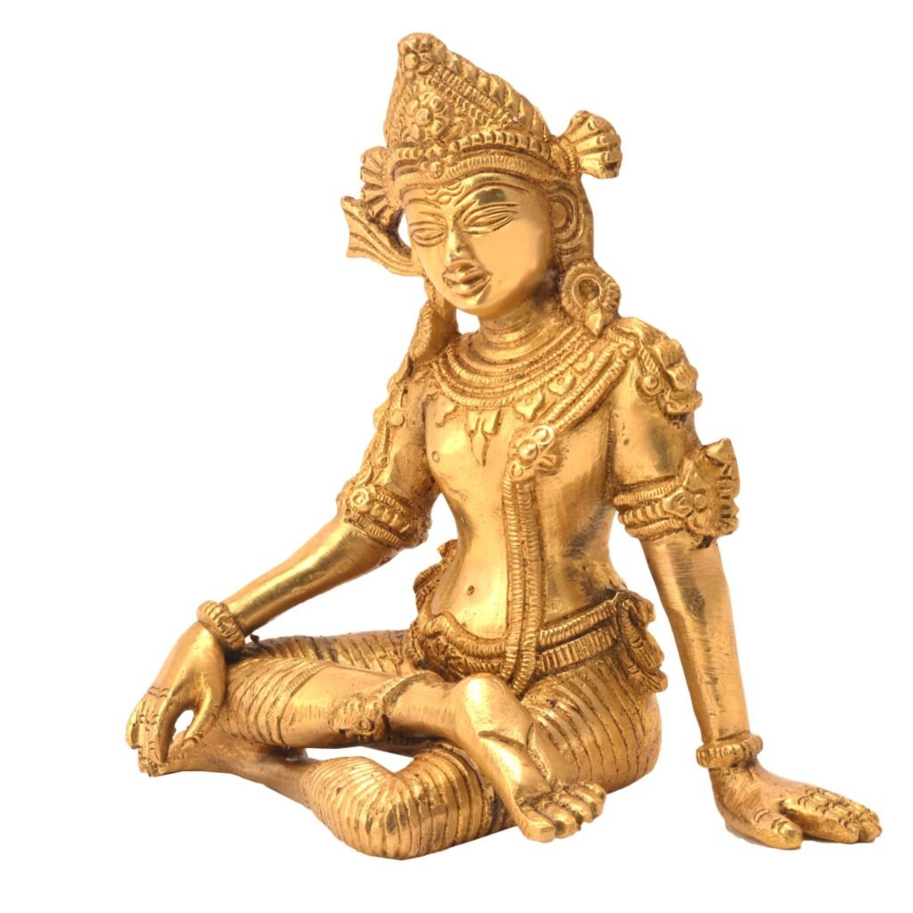 Buy Decorative Statue Of Indra Dev Brass For Collectible Handicraft Art ...
