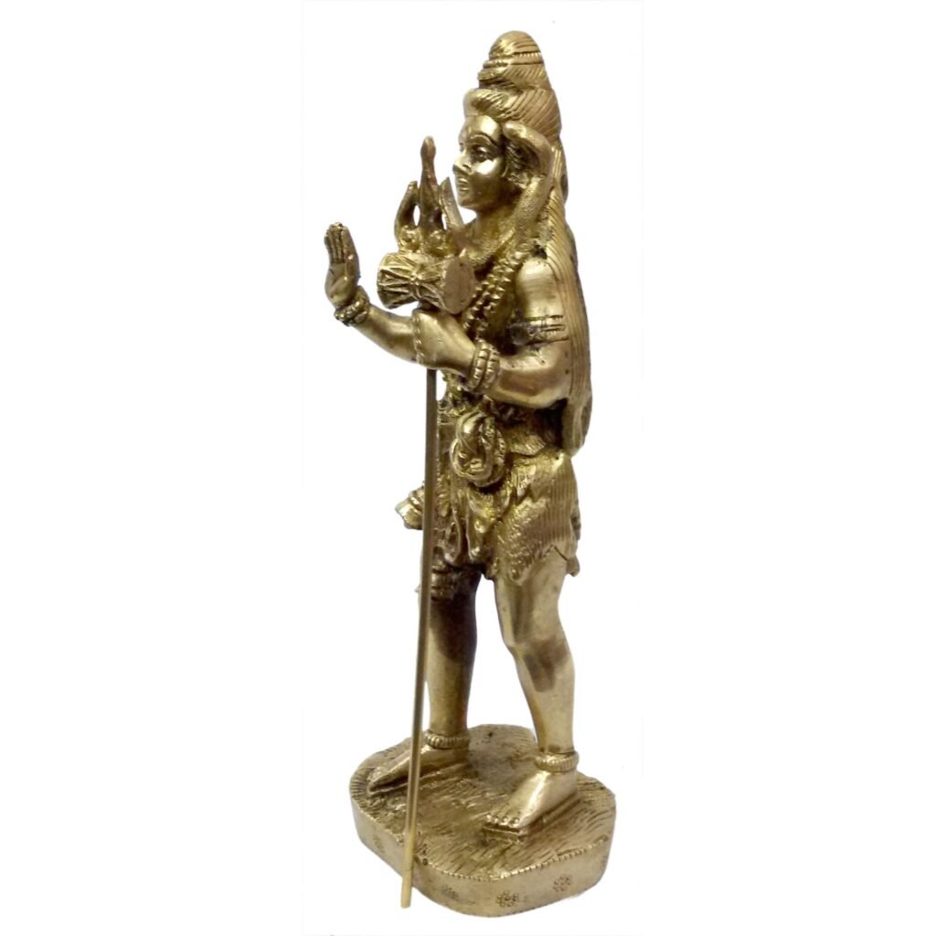 Buy Statue Of Standing Shankar Brass For Collectible Handicraft Art By ...
