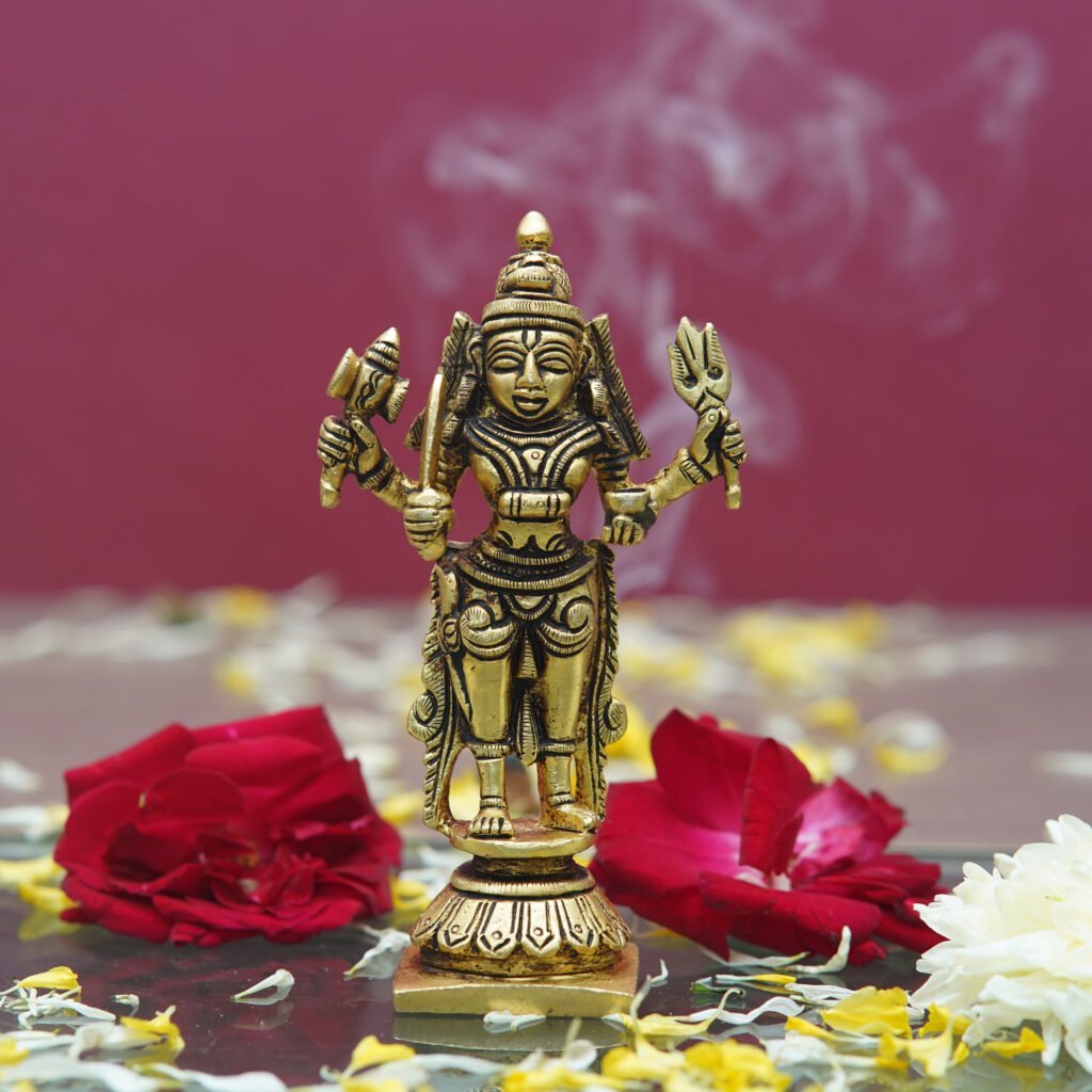 Buy Kal Barav God Idol Brass For Collectible Handicraft Art By ...
