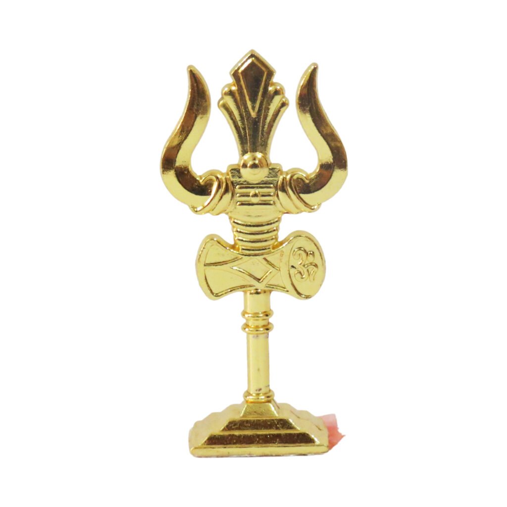 Buy White Metal Trishul Idol for Décor Home and Car Dashboard 2.8″ Inch ...